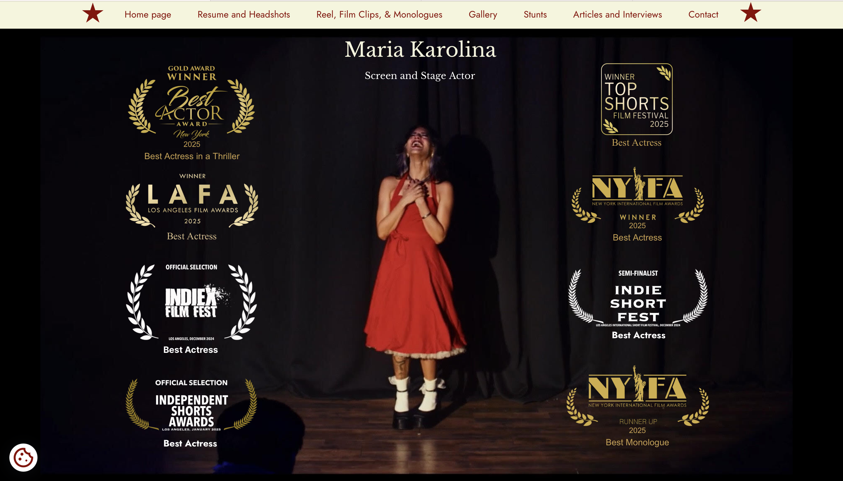 Maria Karolina's Acting Portfolio » Home page